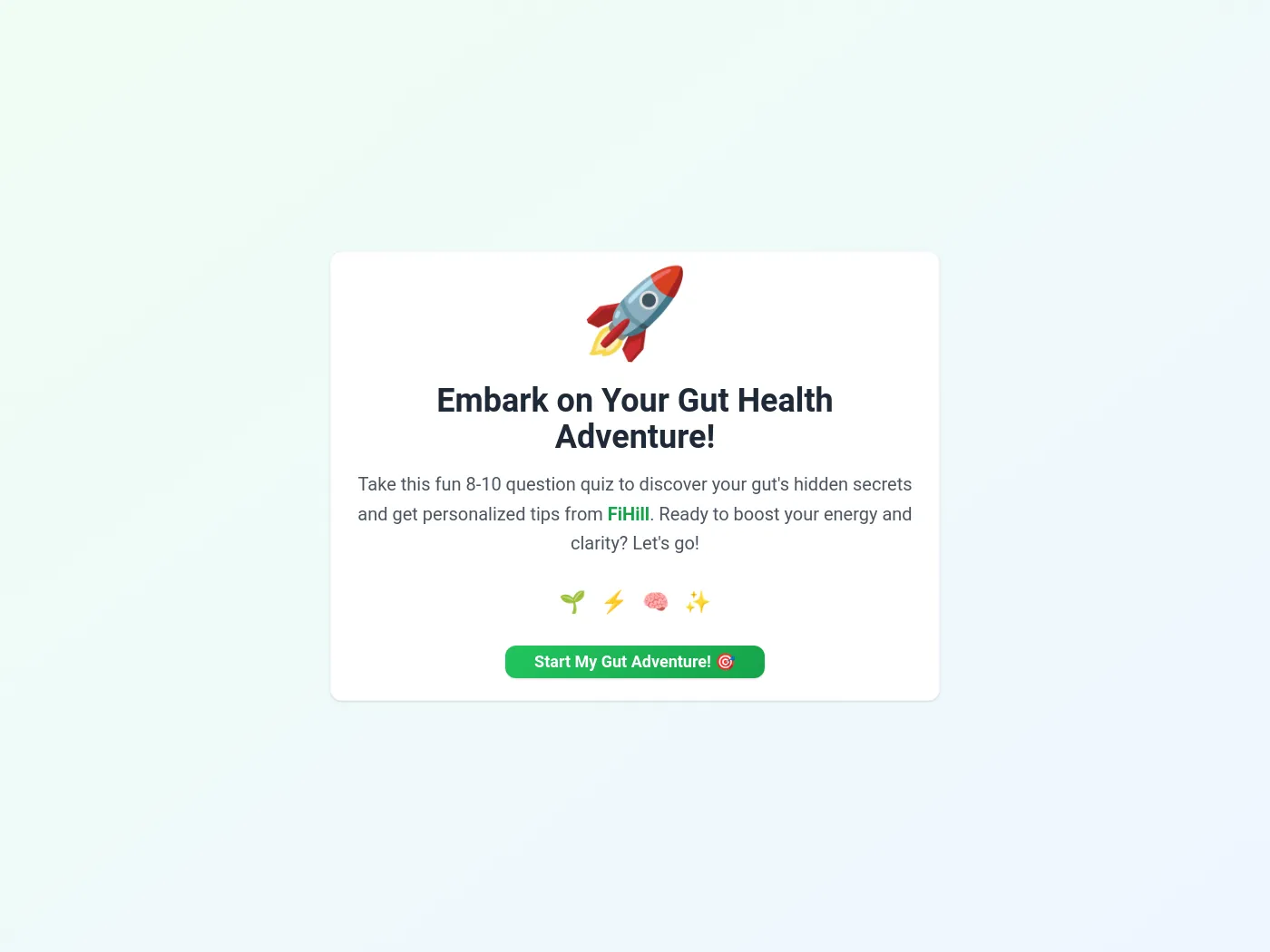 FiHill Interactive Gut Health Quiz
