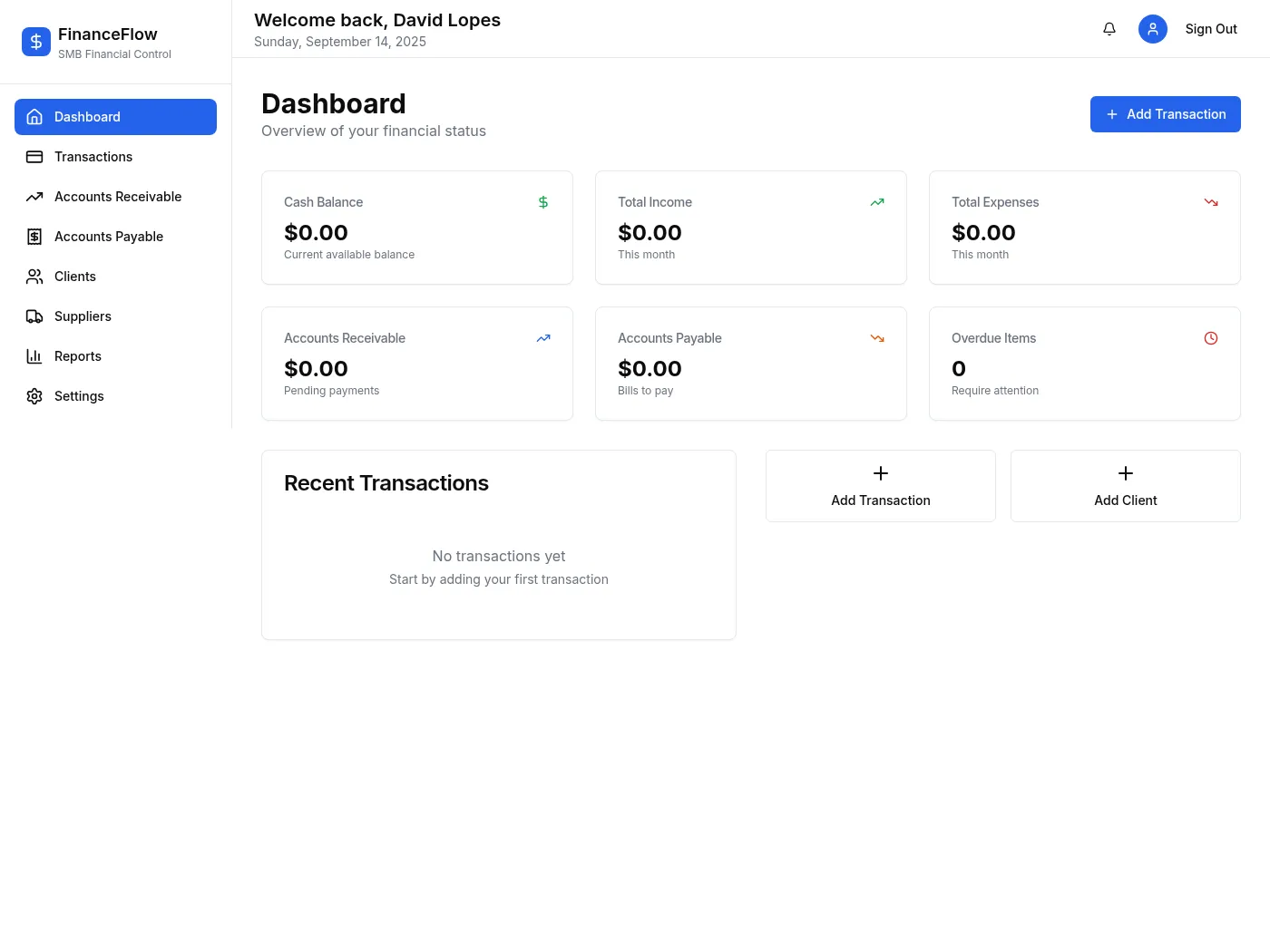 Scalable Financial Control Suite for SMBs