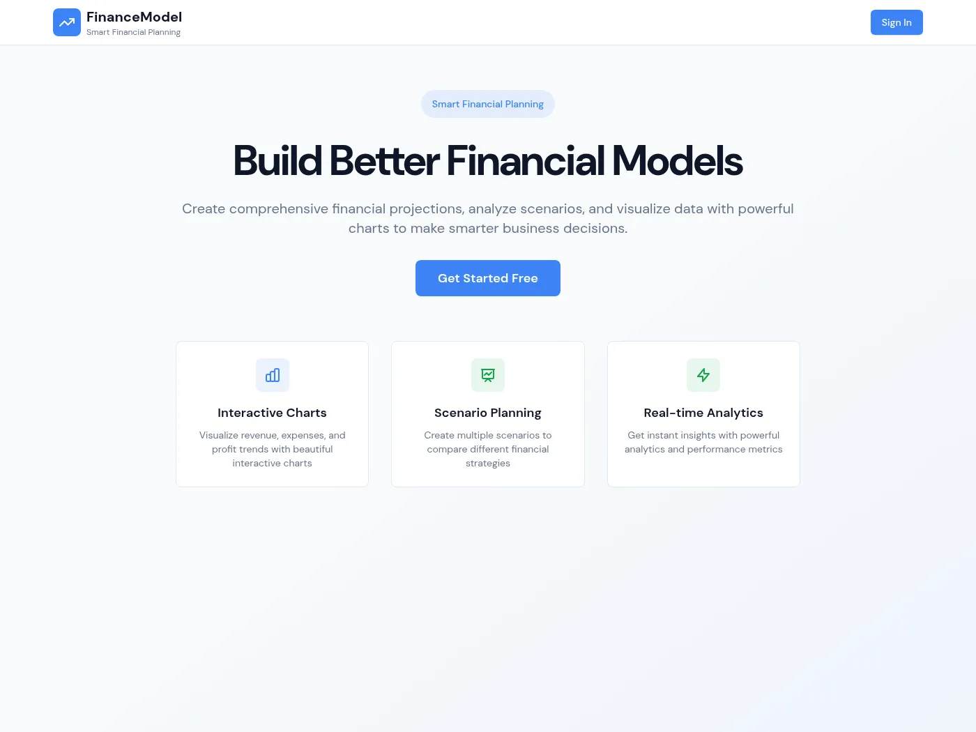 Financial Modeling App