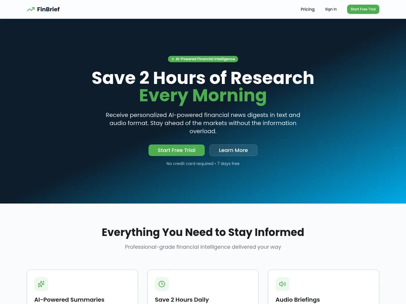 FinBrief – Your Automated, Personalized Finance News Digest
