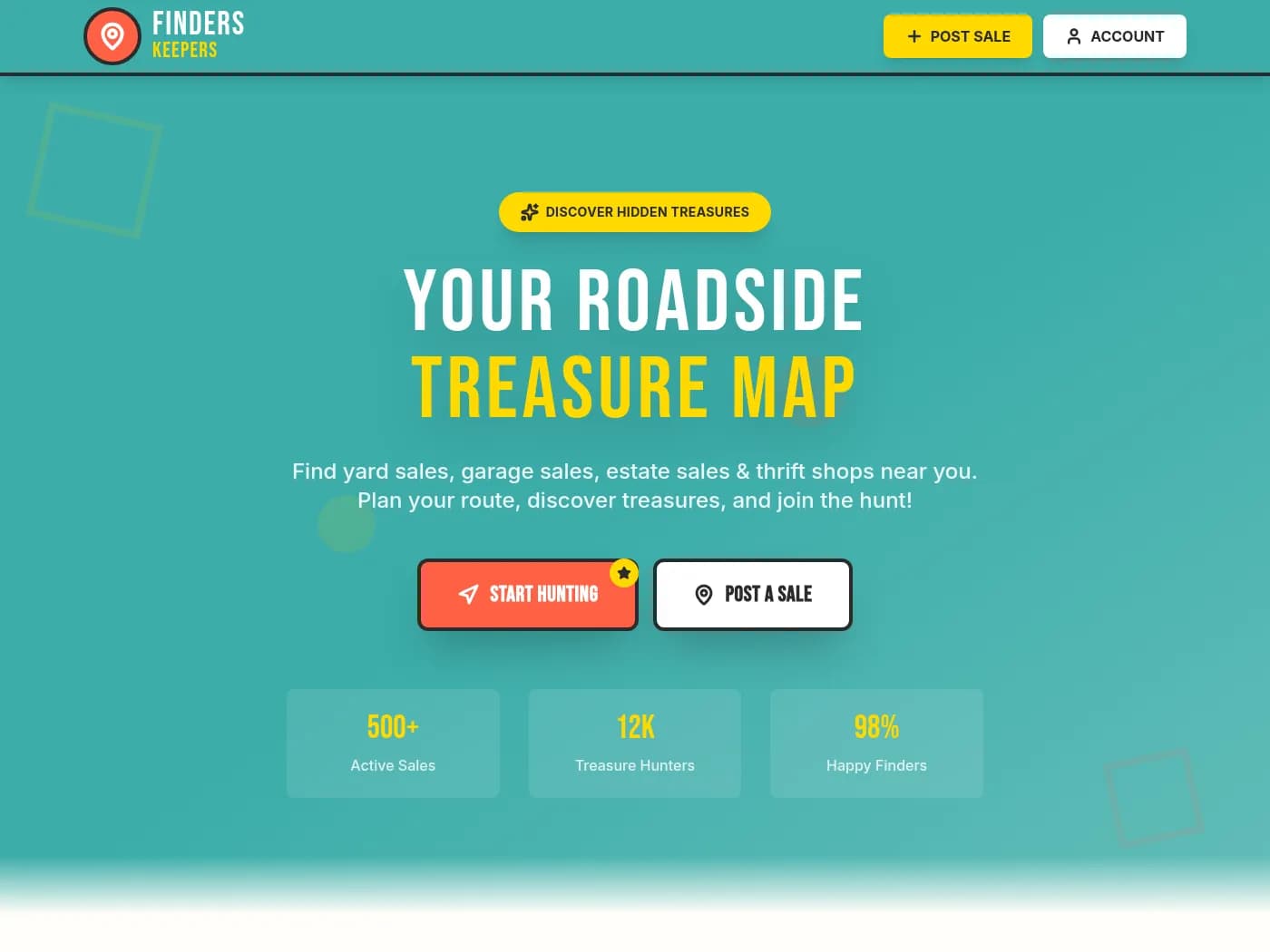 FindersKeepers: Vintage-Inspired Sale Discovery Platform