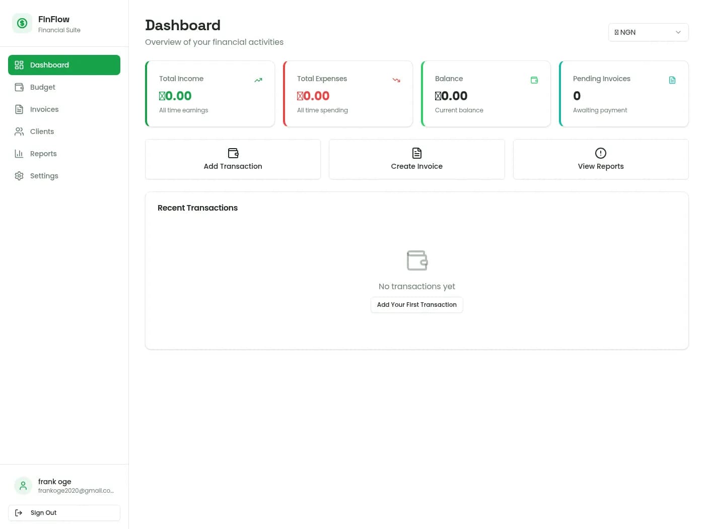 FinFlow: Integrated Financial Management Suite for African SMBs & Individuals