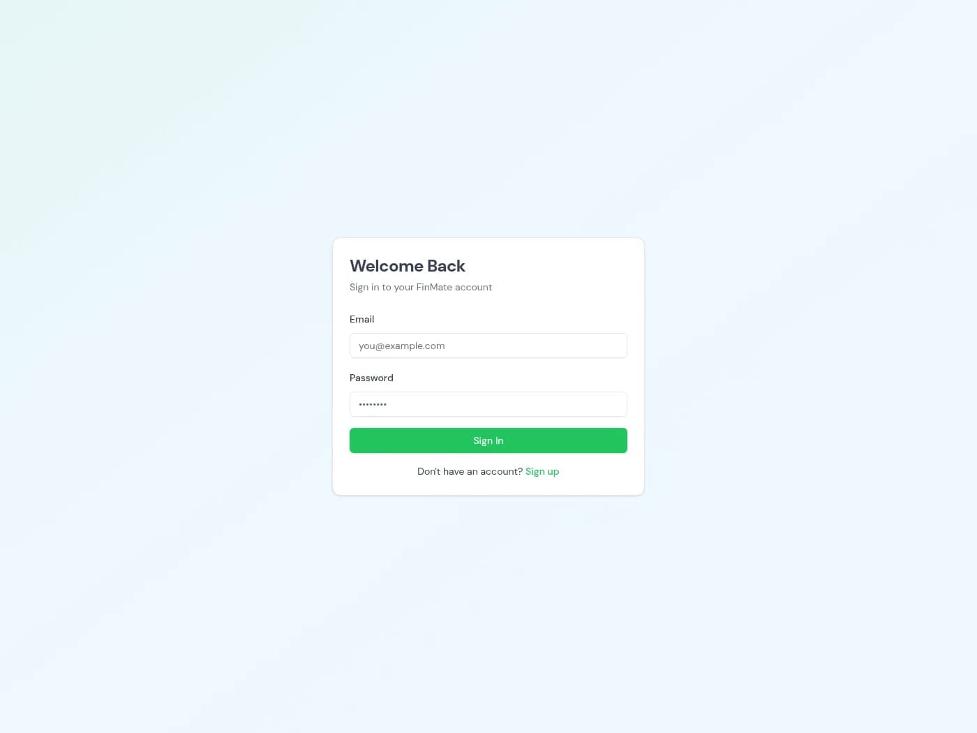FinMate: AI-Powered Personal Finance Assistant Web App