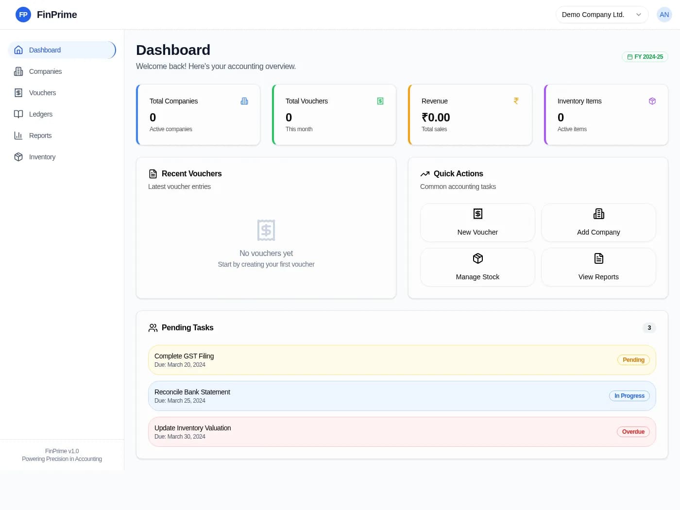 FinPrime: Next-Gen Browser-Based Accounting Suite