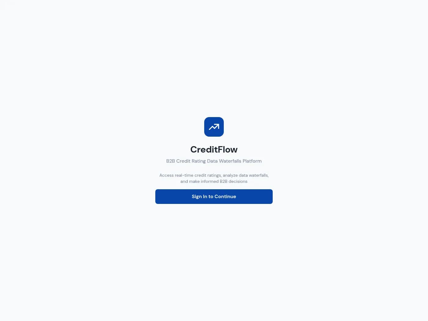 Fintech SaaS for B2B Credit Rating Data Waterfalls