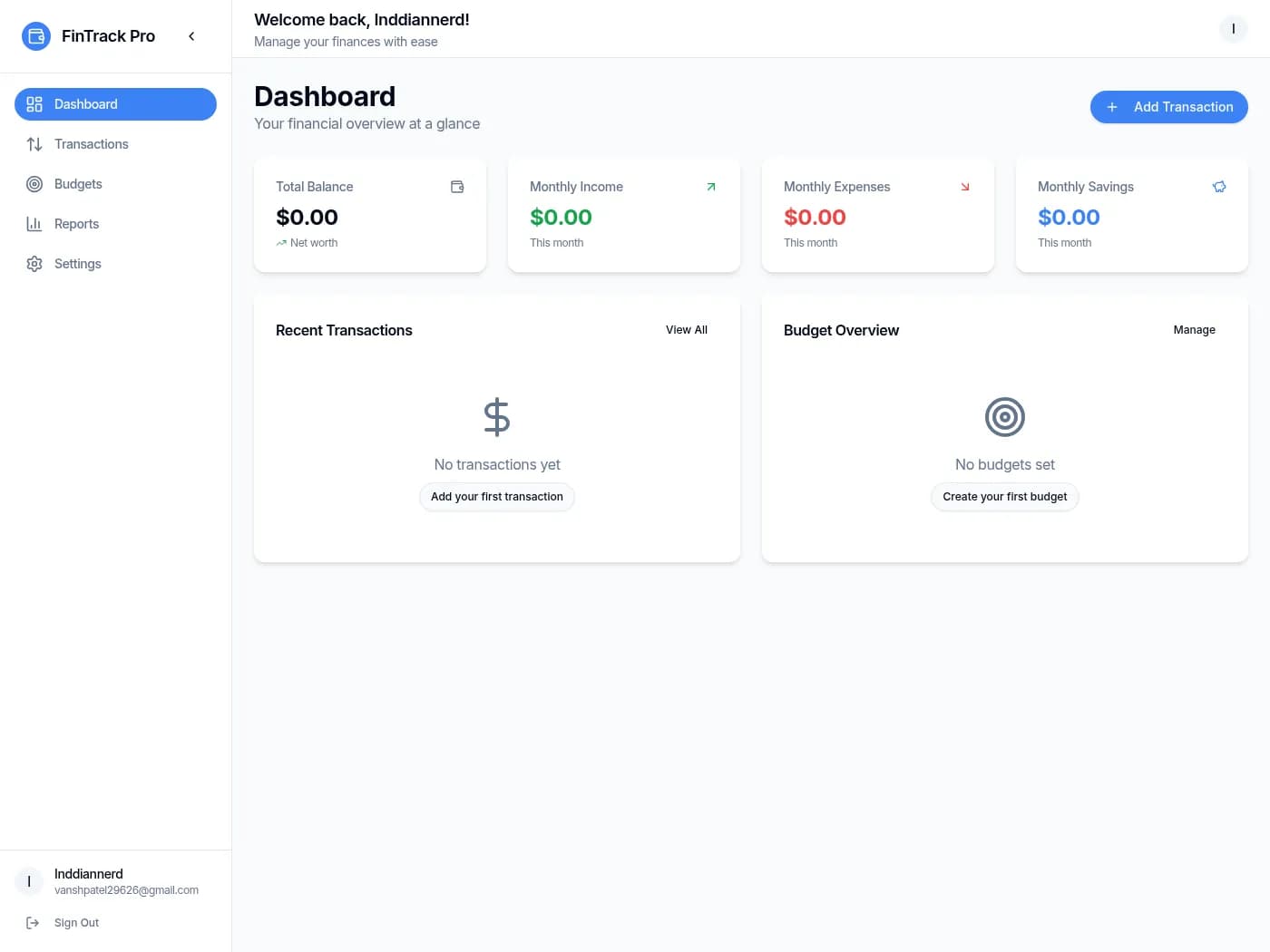 FinTrack Pro: Smart Finance Management Web App