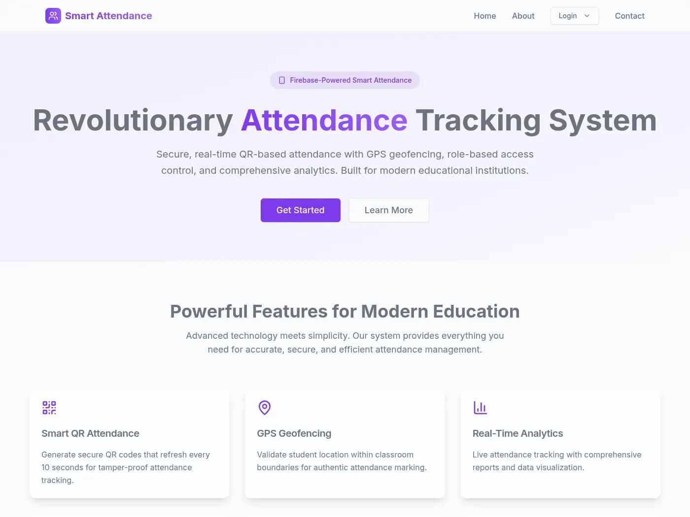 Firebase Smart Attendance System: Real-Time, Role-Based QR Attendance with Geofencing & Analytics