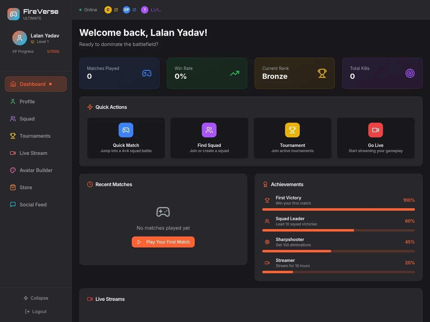 FireVerse.gg ULTIMATE: All-in-One Gaming Social Platform