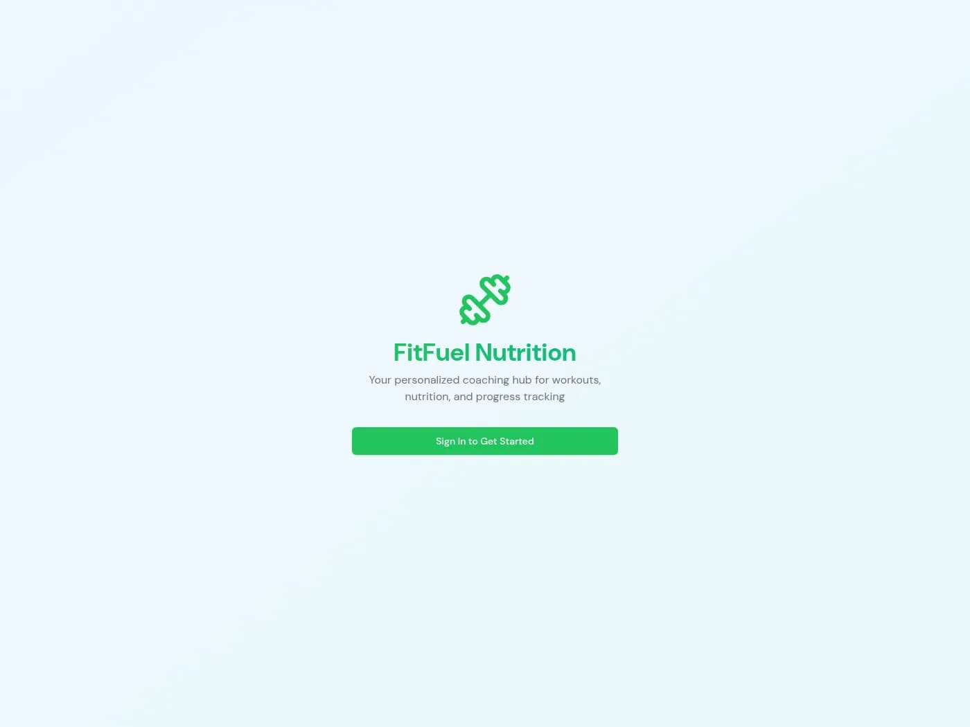Fit Fuel Nutrition Coaching Platform
