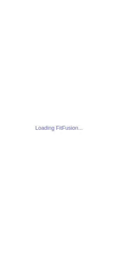 FitFusion: Personalized Fitness & Nutrition Mobile App