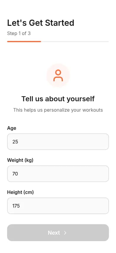 FitGenius: AI-Powered Personalized Fitness Coach App
