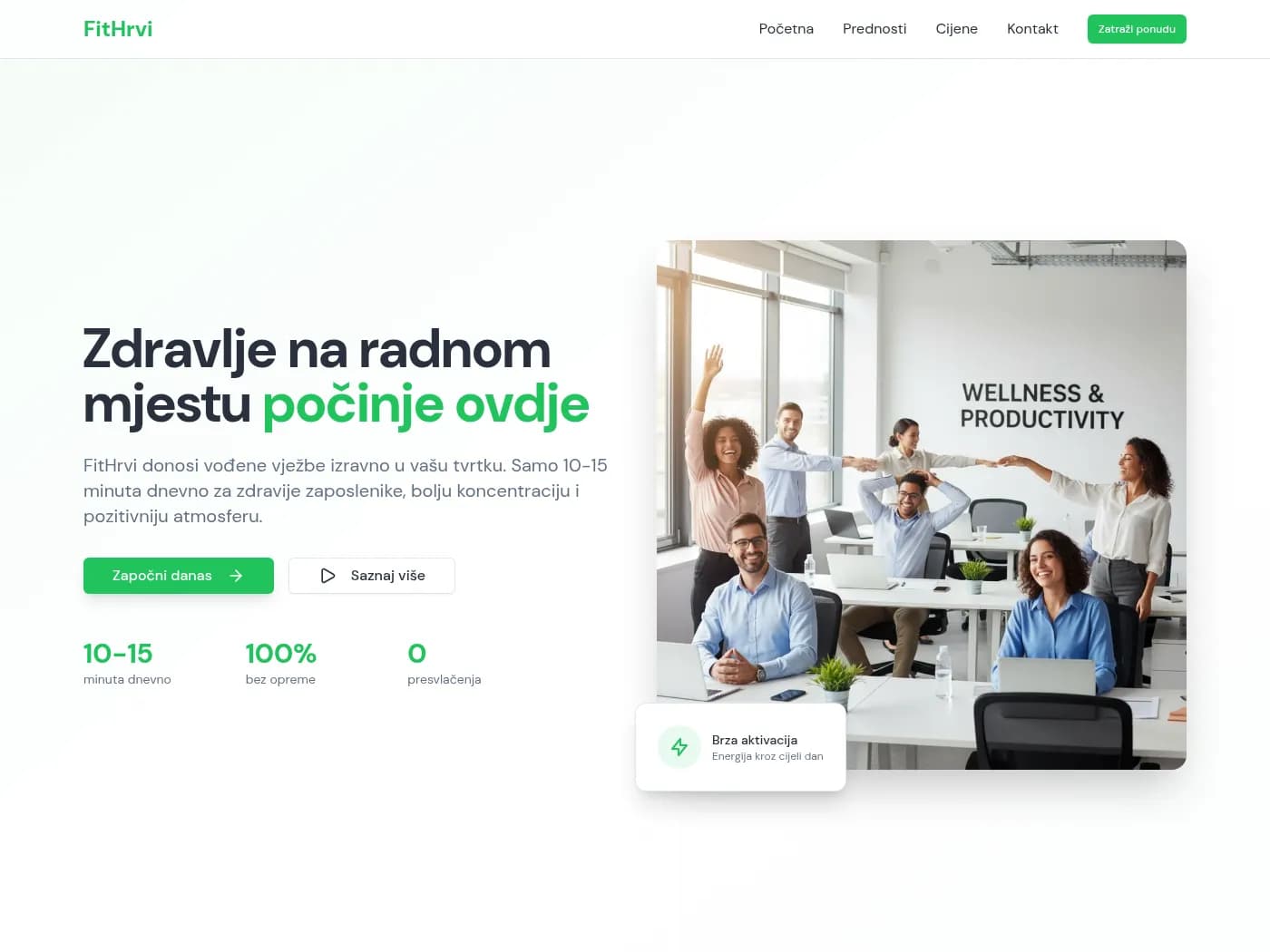 FitHrvi – Workplace Wellness Platform for Guided Desk Exercises