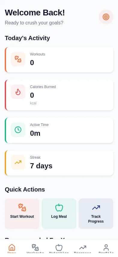 FitLife Pro: Fitness, Weight Loss & Food Plans Mobile App