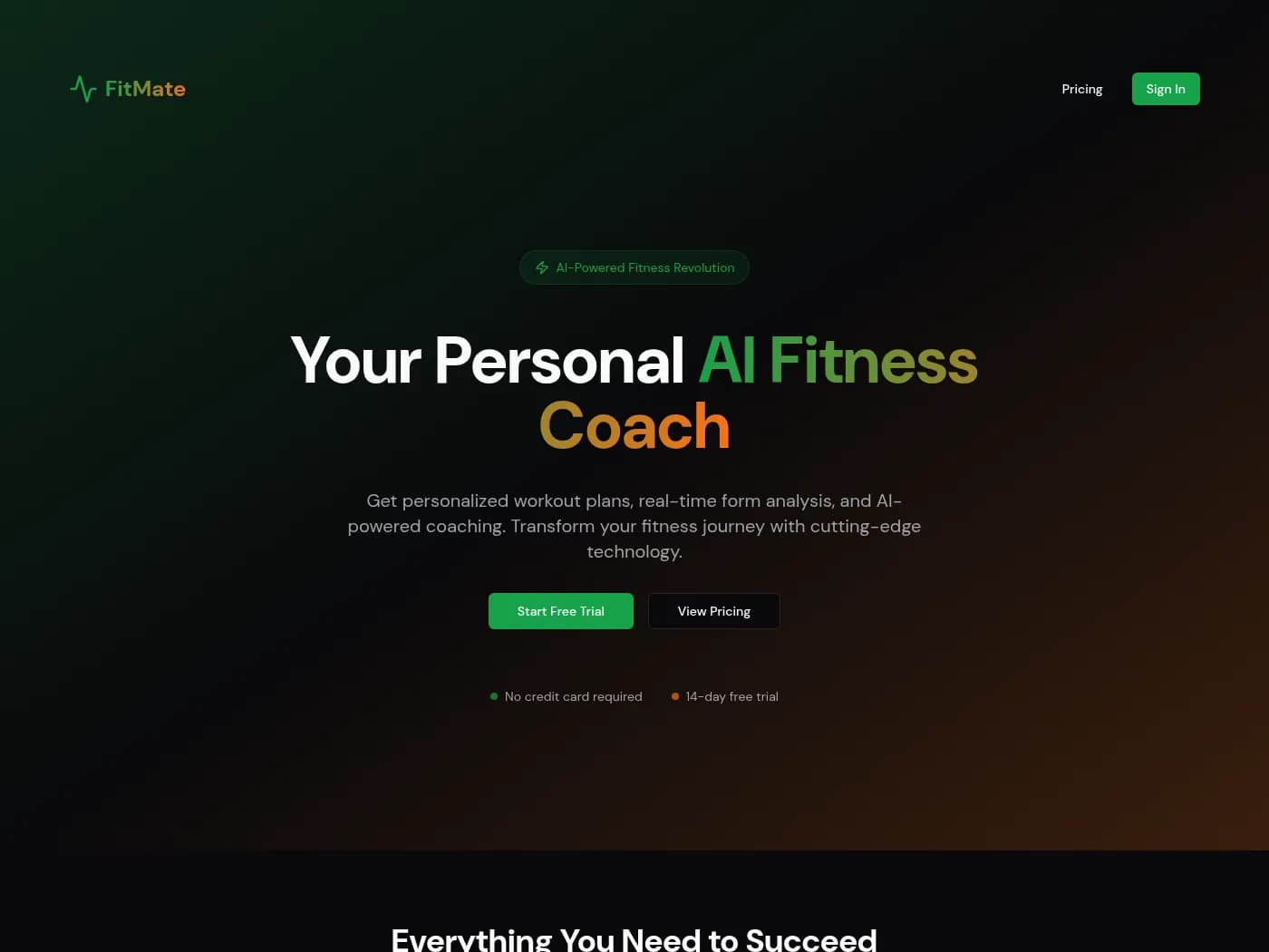 FitMate AI Fitness Suite