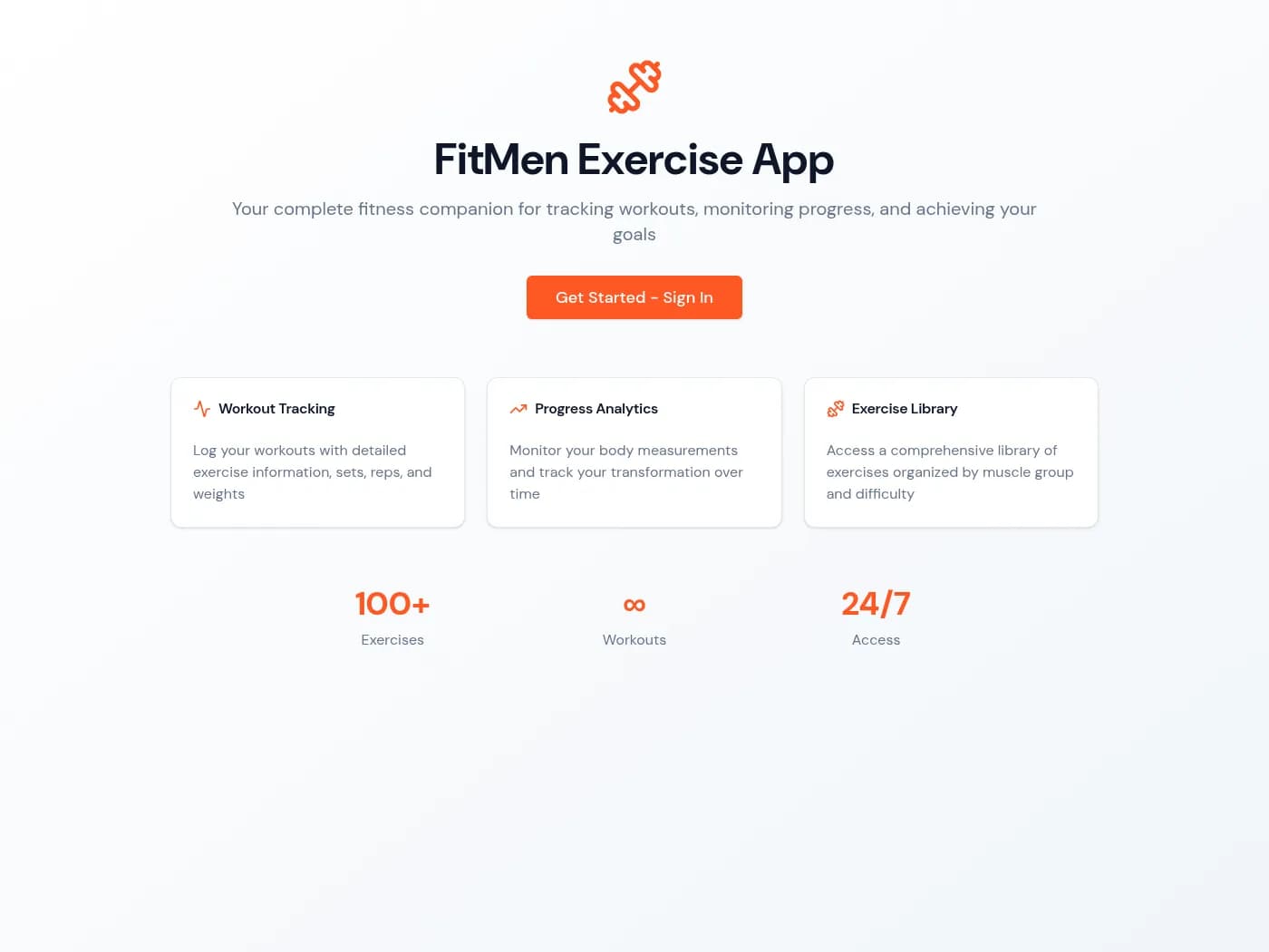 FitMen Exercise App