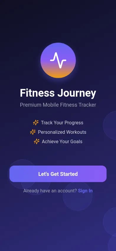 Fitness Journey - Premium Mobile Fitness Tracker