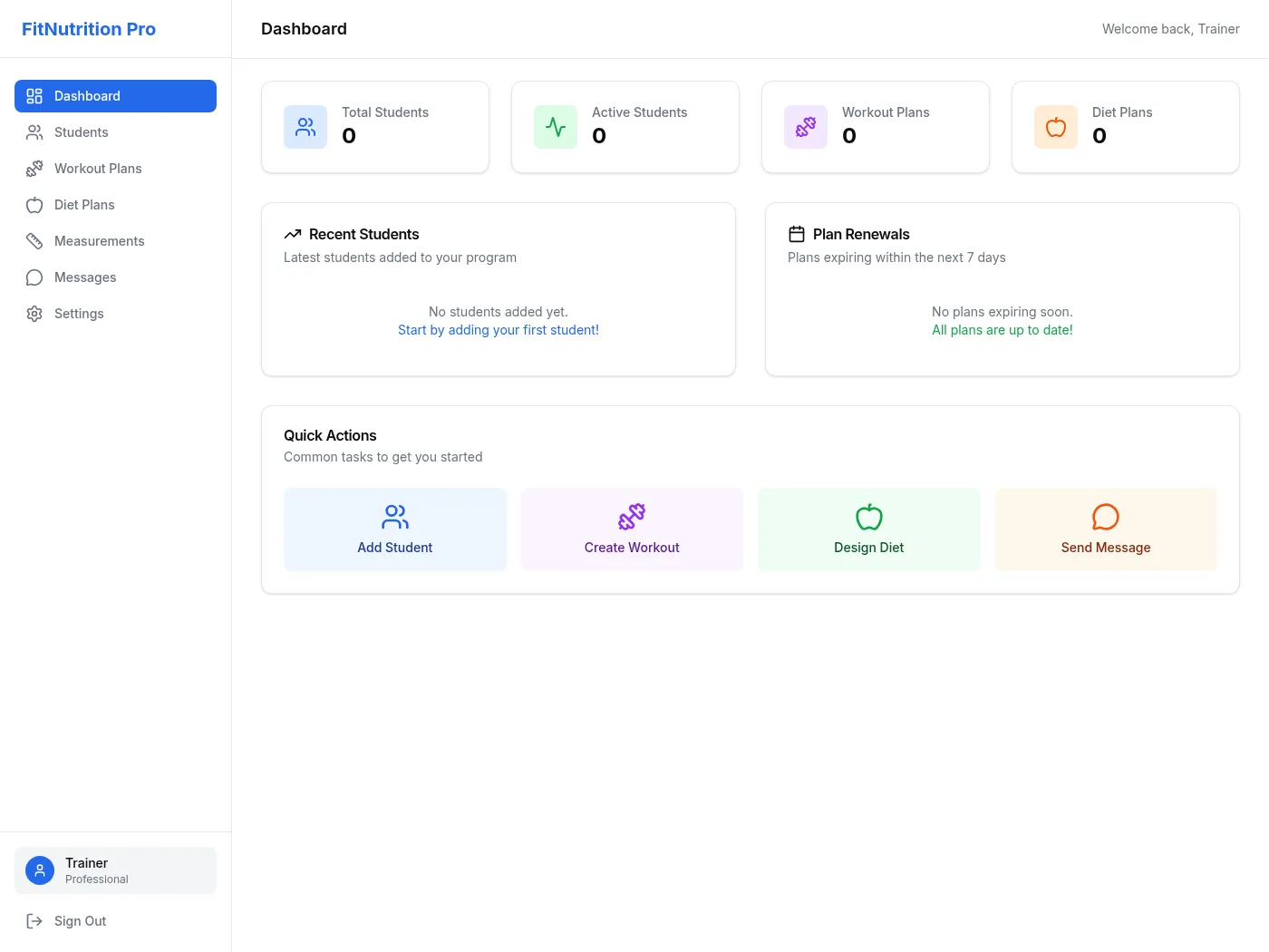 Personalized Fitness and Nutrition Management Platform