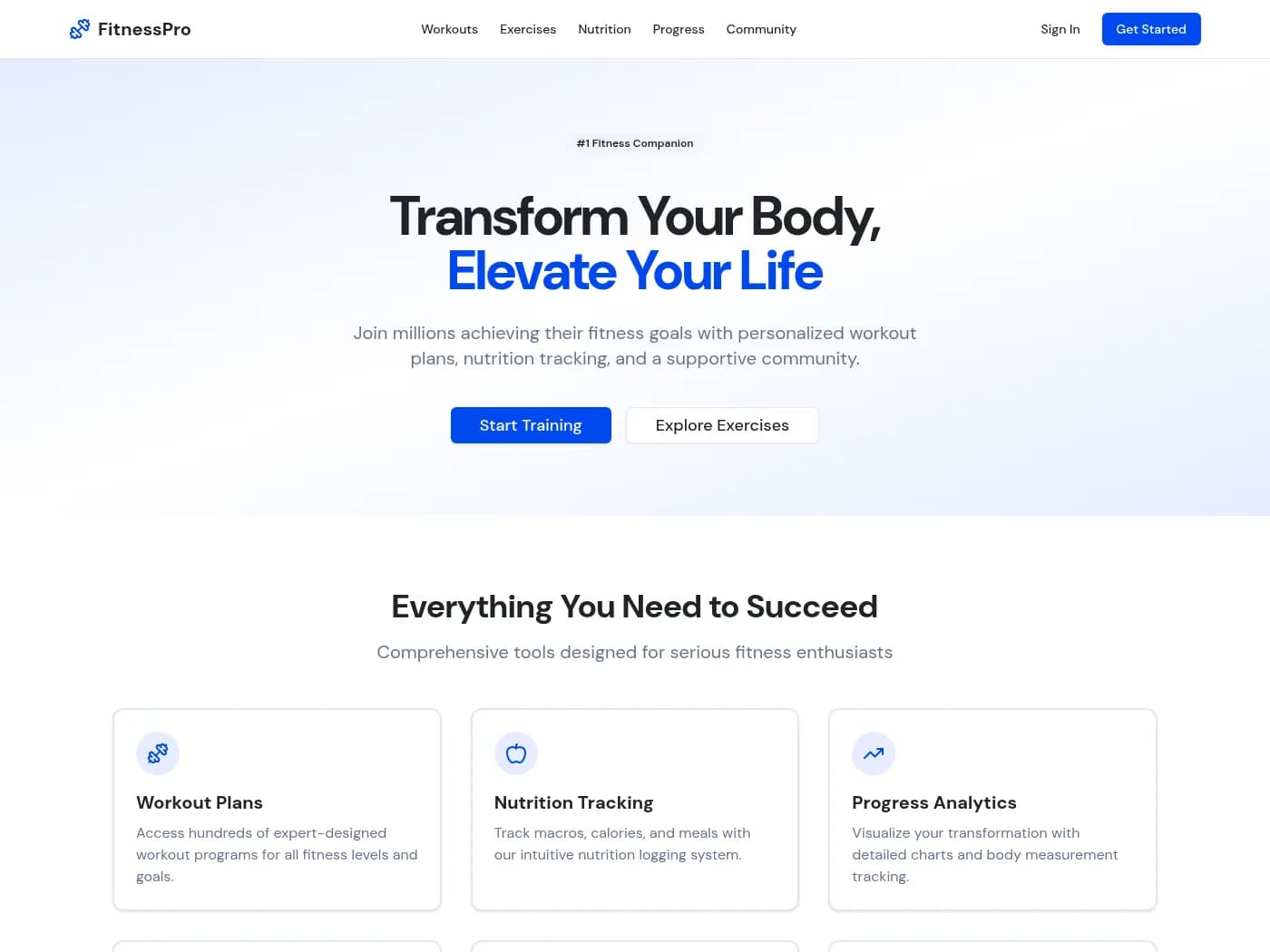 Fitness Pro App - Your Personal Bodybuilding Companion