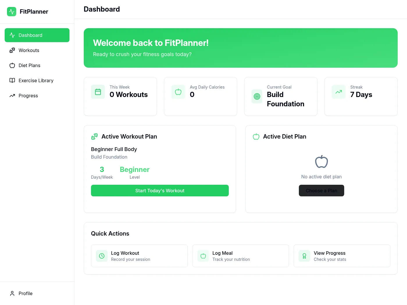 FitPlanner: Comprehensive Fitness Guidance App
