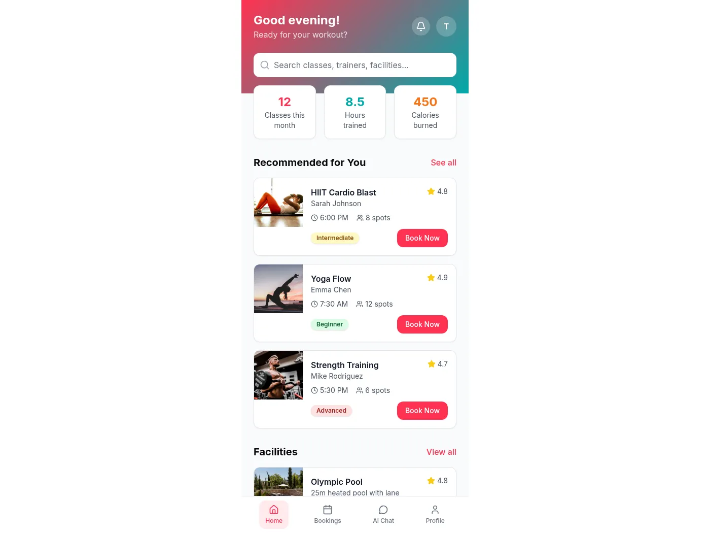 FitSpace - Mobile-First Gym Membership Platform