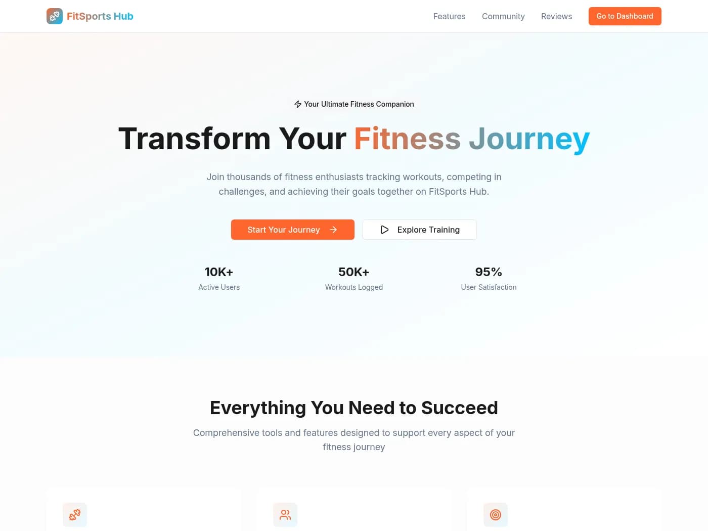 FitSports Hub: Your Ultimate Fitness and Sports Companion