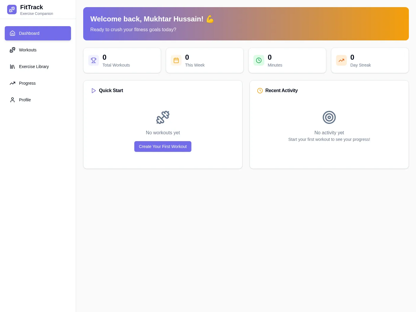 FitTrack: Exercise Companion App