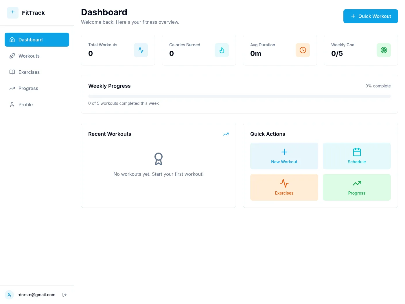 FitTrack: Your Personal Fitness Dashboard