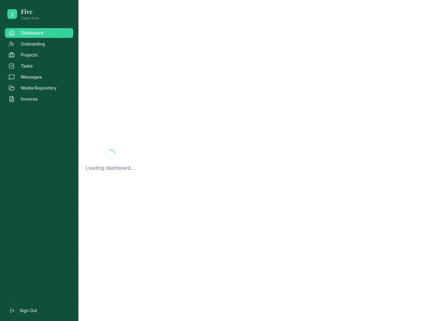 Five Client Hub – Premium Agency Workspace for Clients