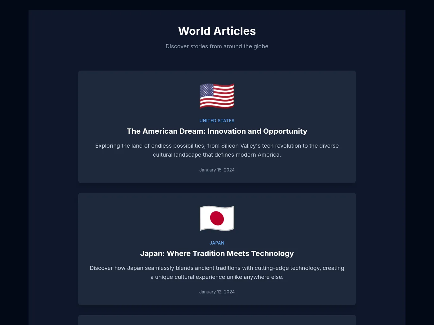 Flag Article Dashboard
