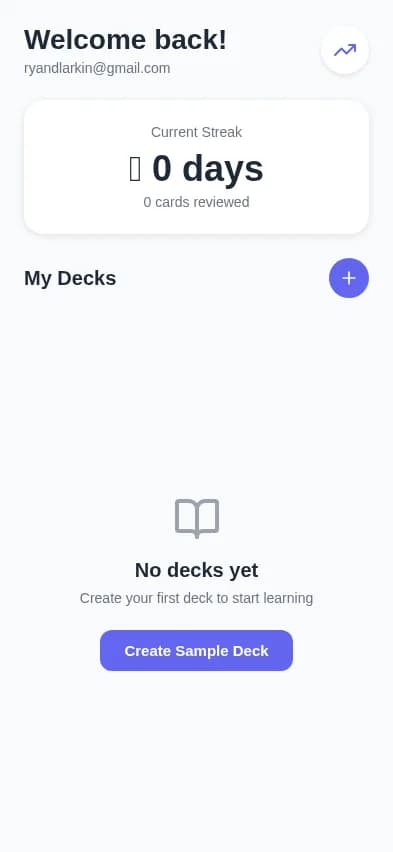 Flashcard Review - Spaced Repetition Mobile App