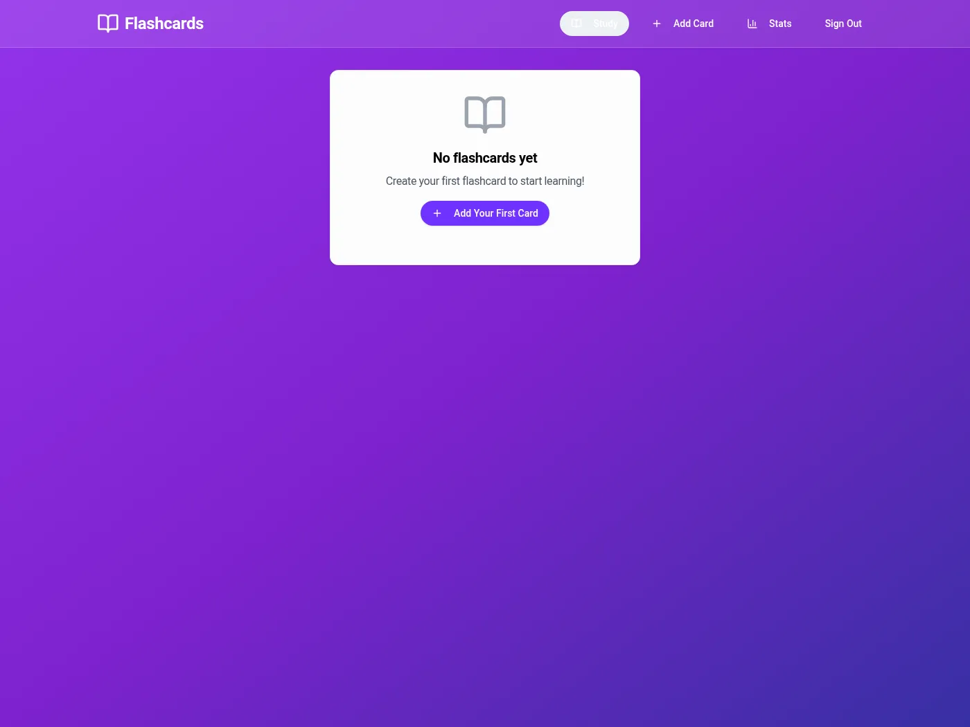 Flashcards Web App with Reveal Feature