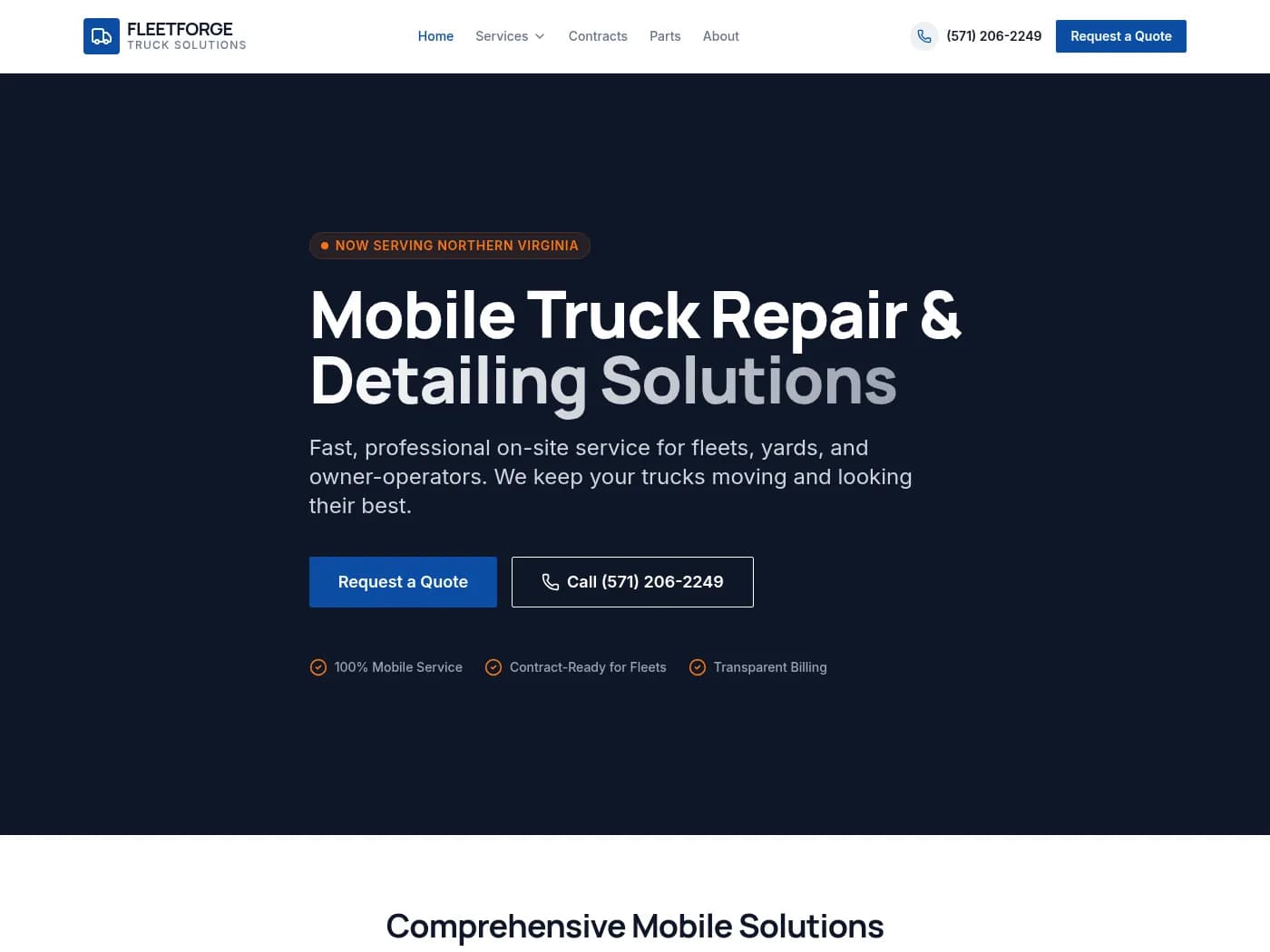 FleetForge Pro Website