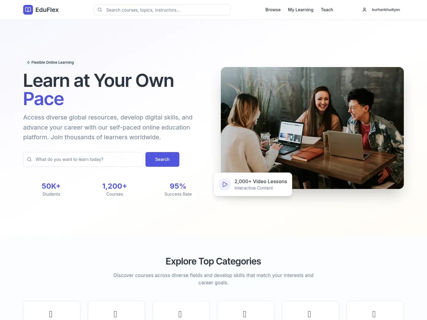 Flexible Online Learning Platform