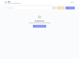 Flip: Simple Web-Based Flashcard App