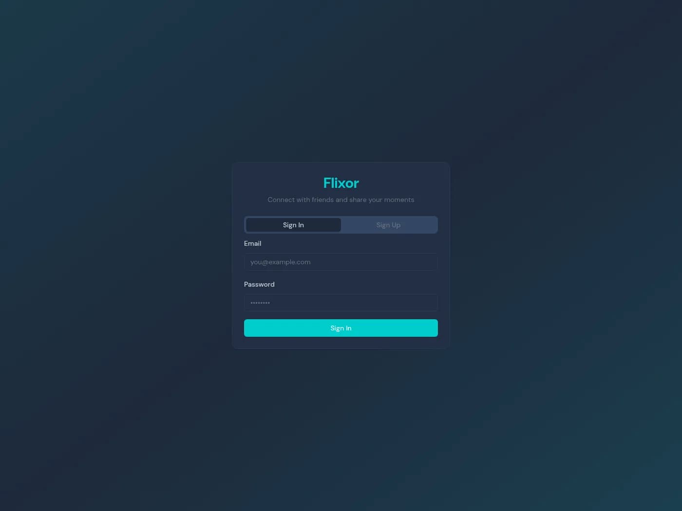 Flixor Social Media Platform