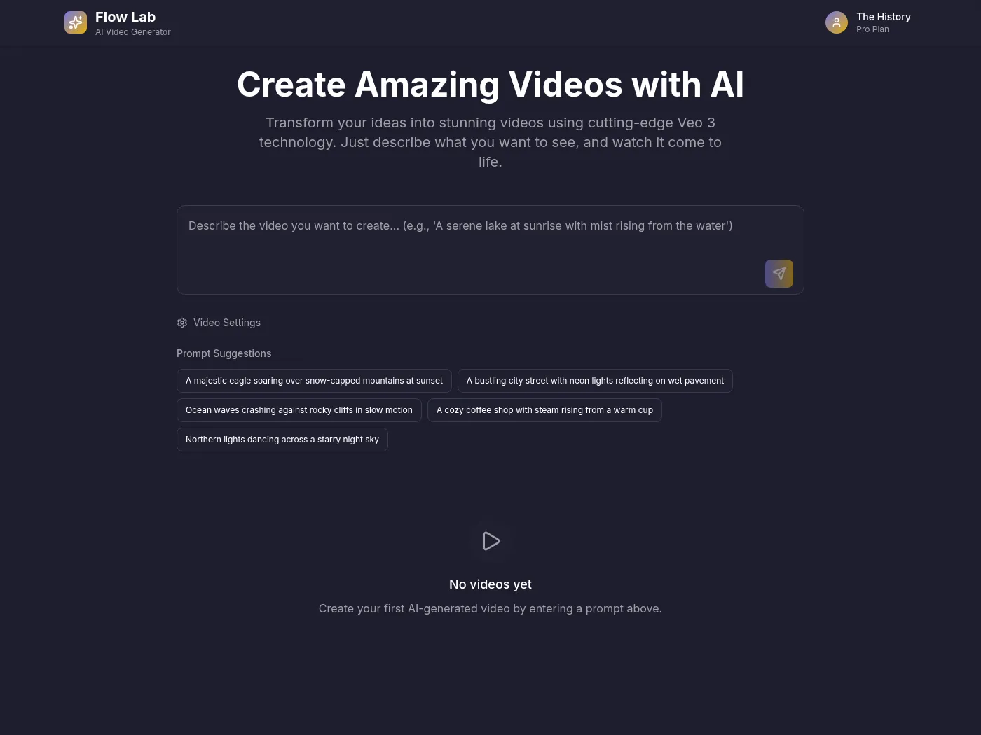 Flow Lab AI Video Generator