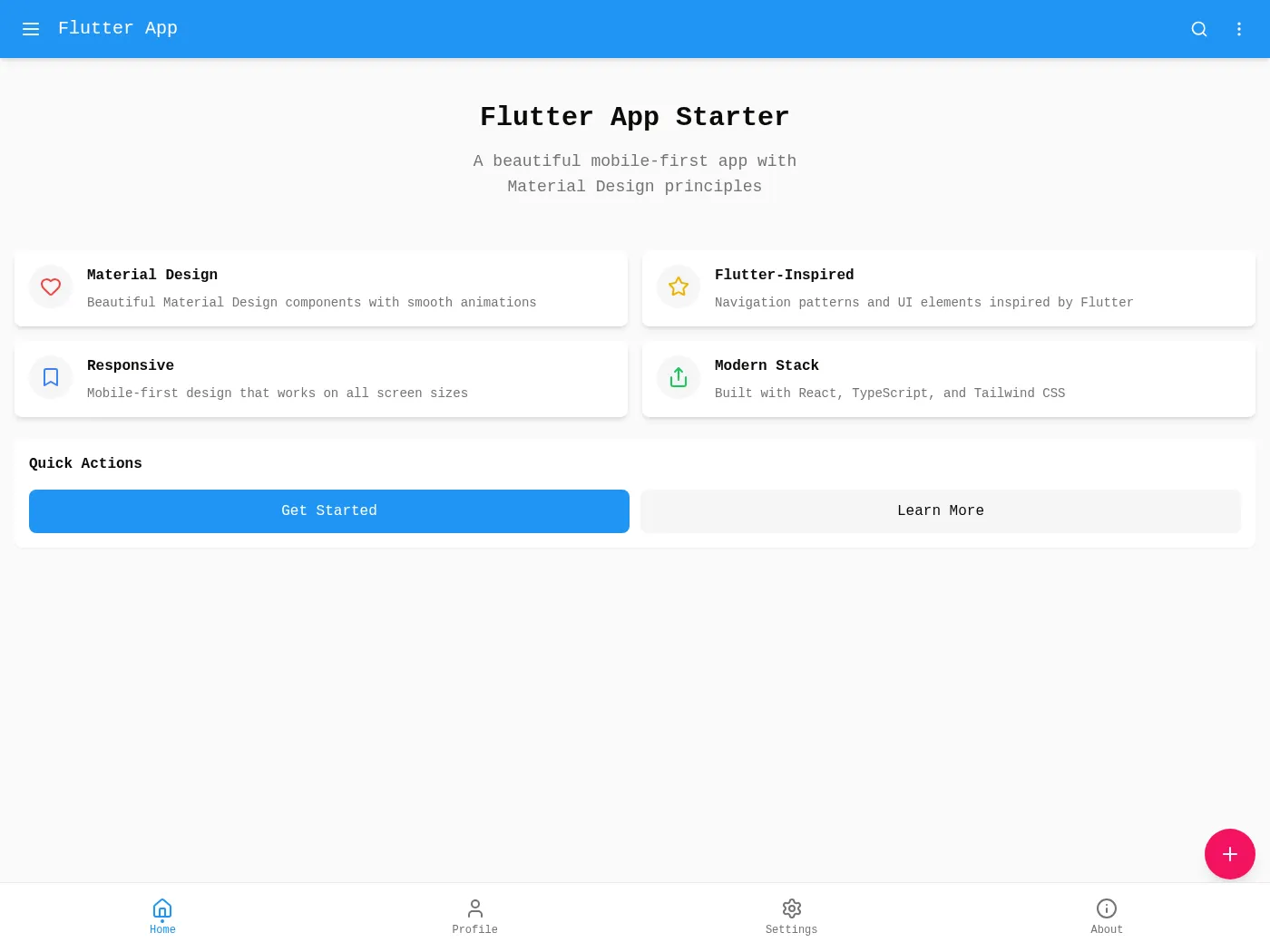 Flutter App Starter