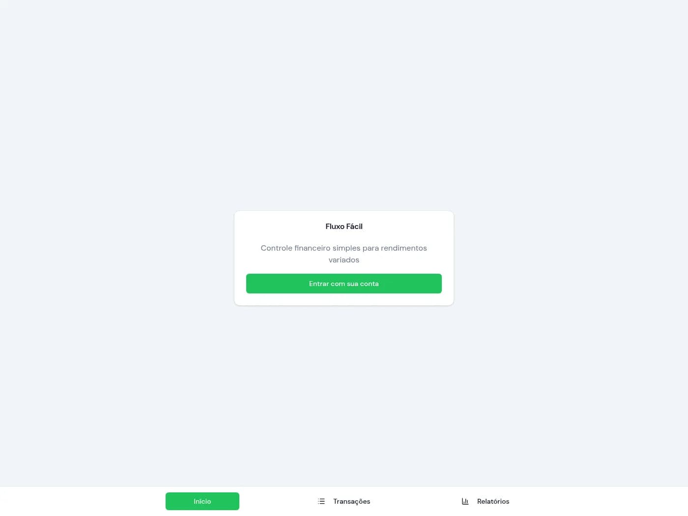 Fluxo Fácil: Controle Financeiro para Receitas Irregulares