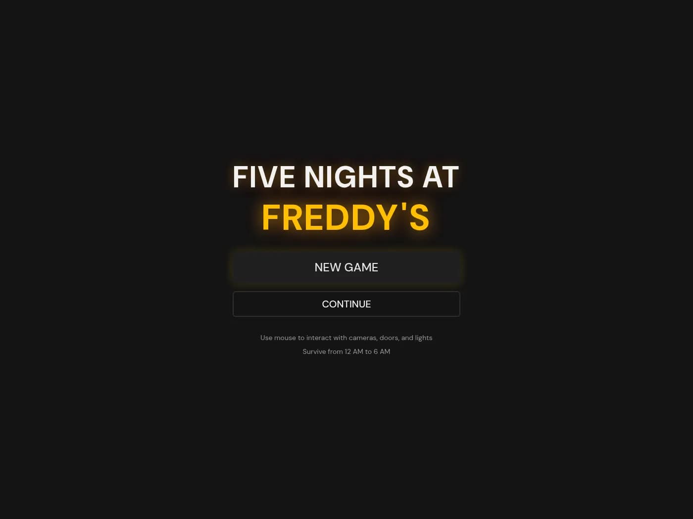 FNaF 1 Original Game Recreation