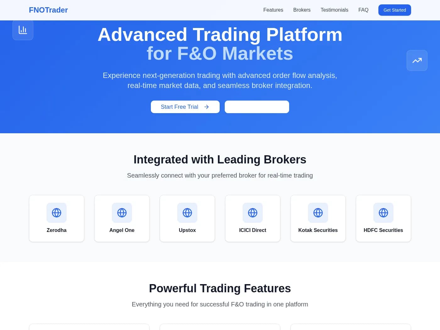 FNO Trader Beta Modern Redesign