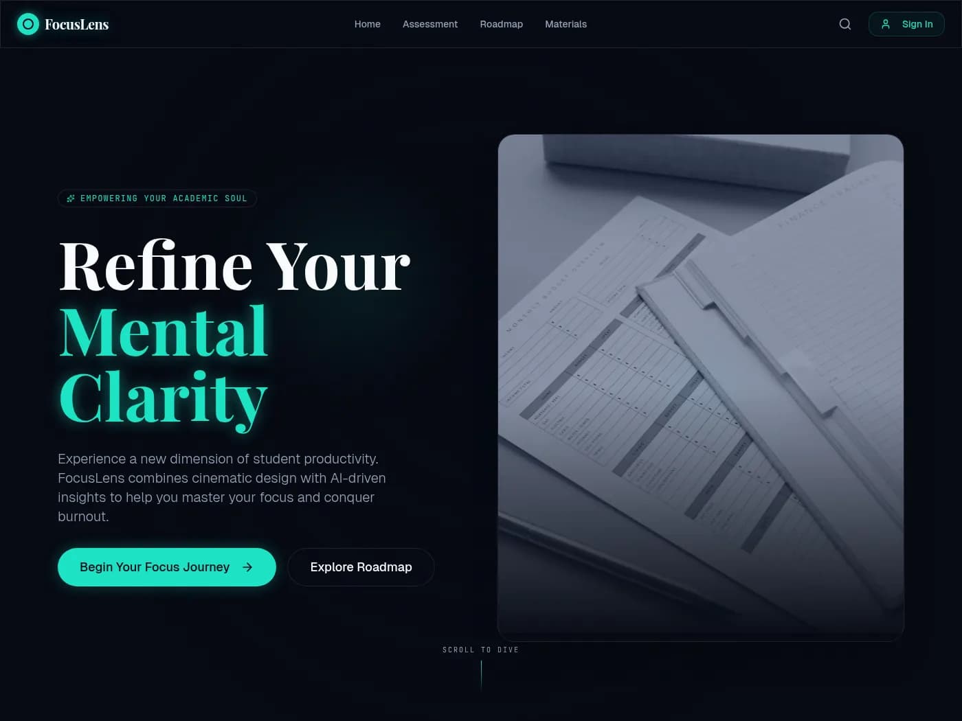 FocusLens Web Experience