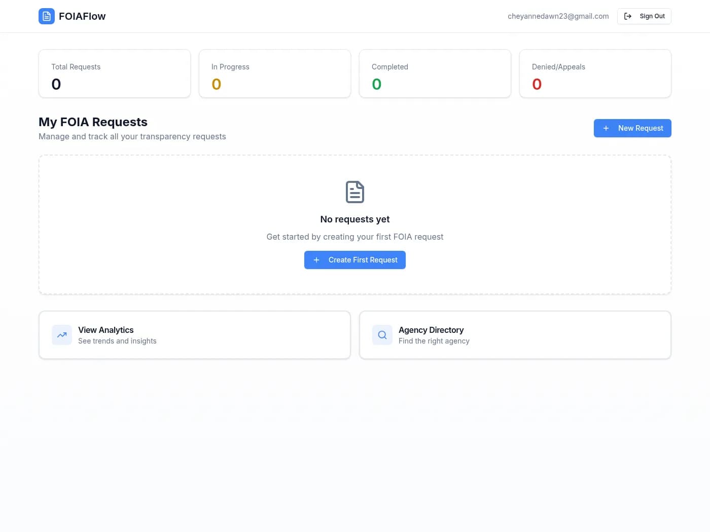 FOIAFlow: Automated FOIA Requests and Tracking Platform