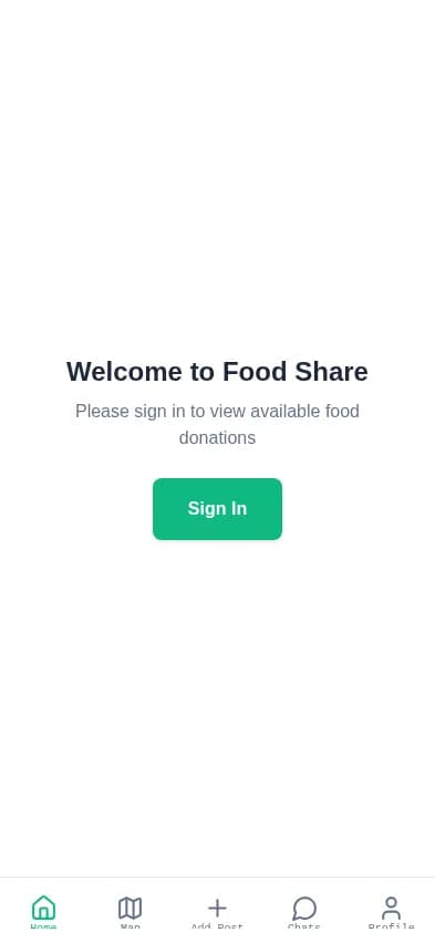 Food Donation and Pickup Mobile App