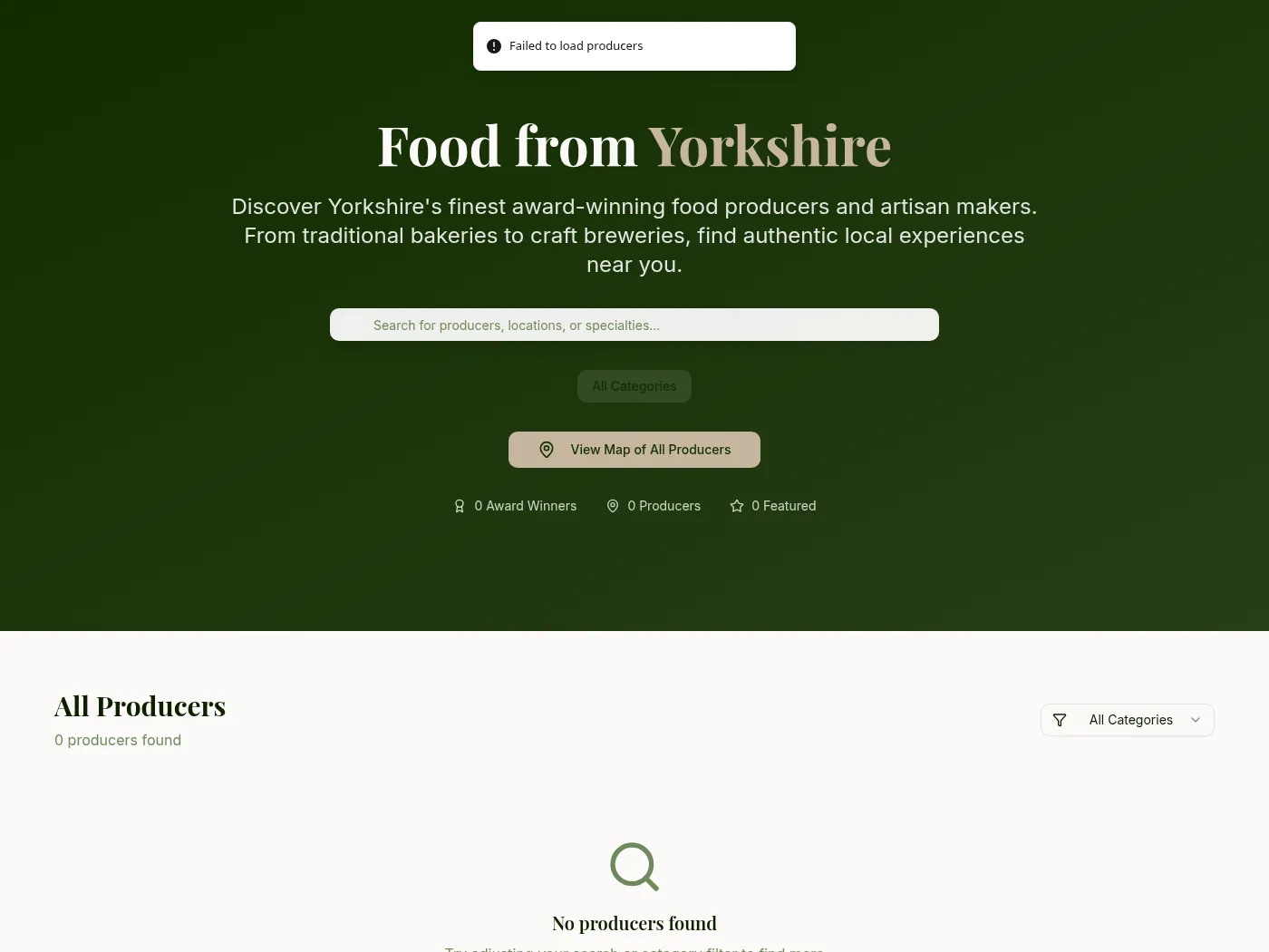 Food from Yorkshire: Award-Winning Local Food Directory