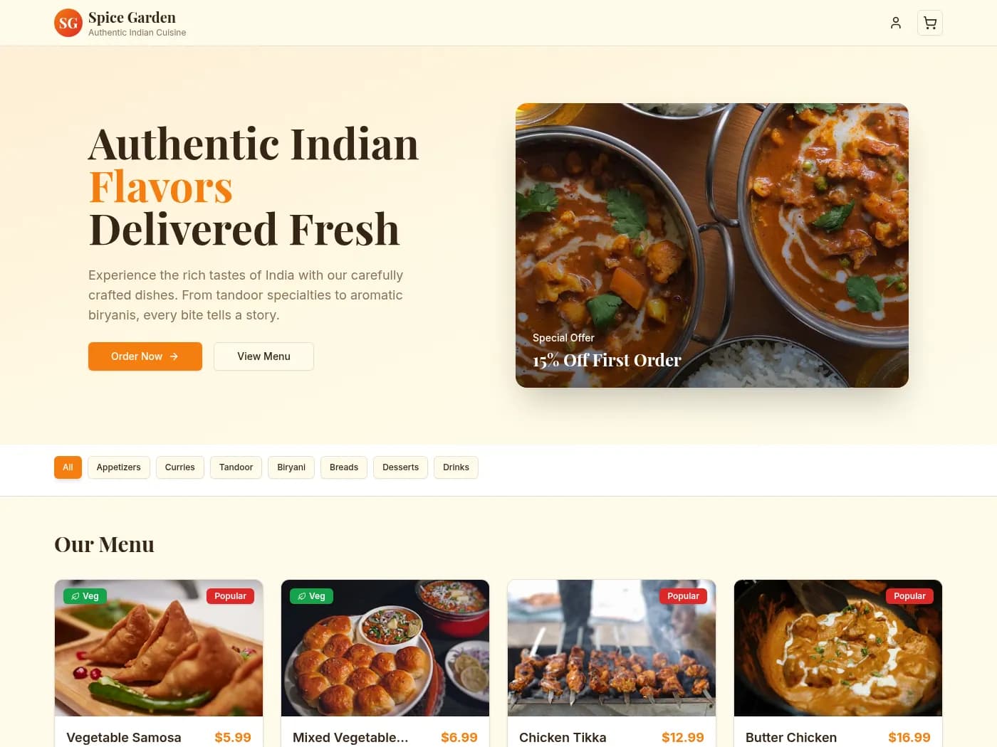 Food Order Web App