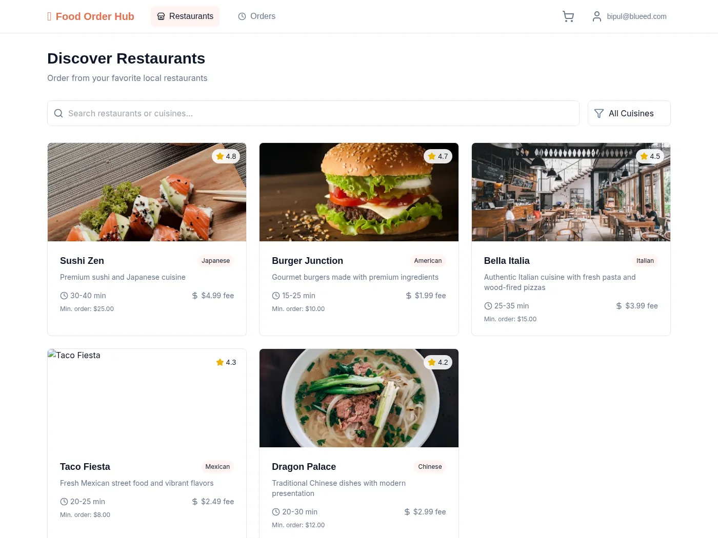 Food Order Hub