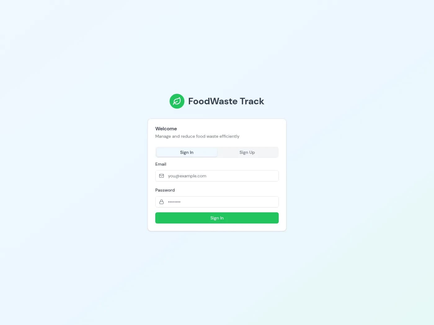 Food Waste Management System
