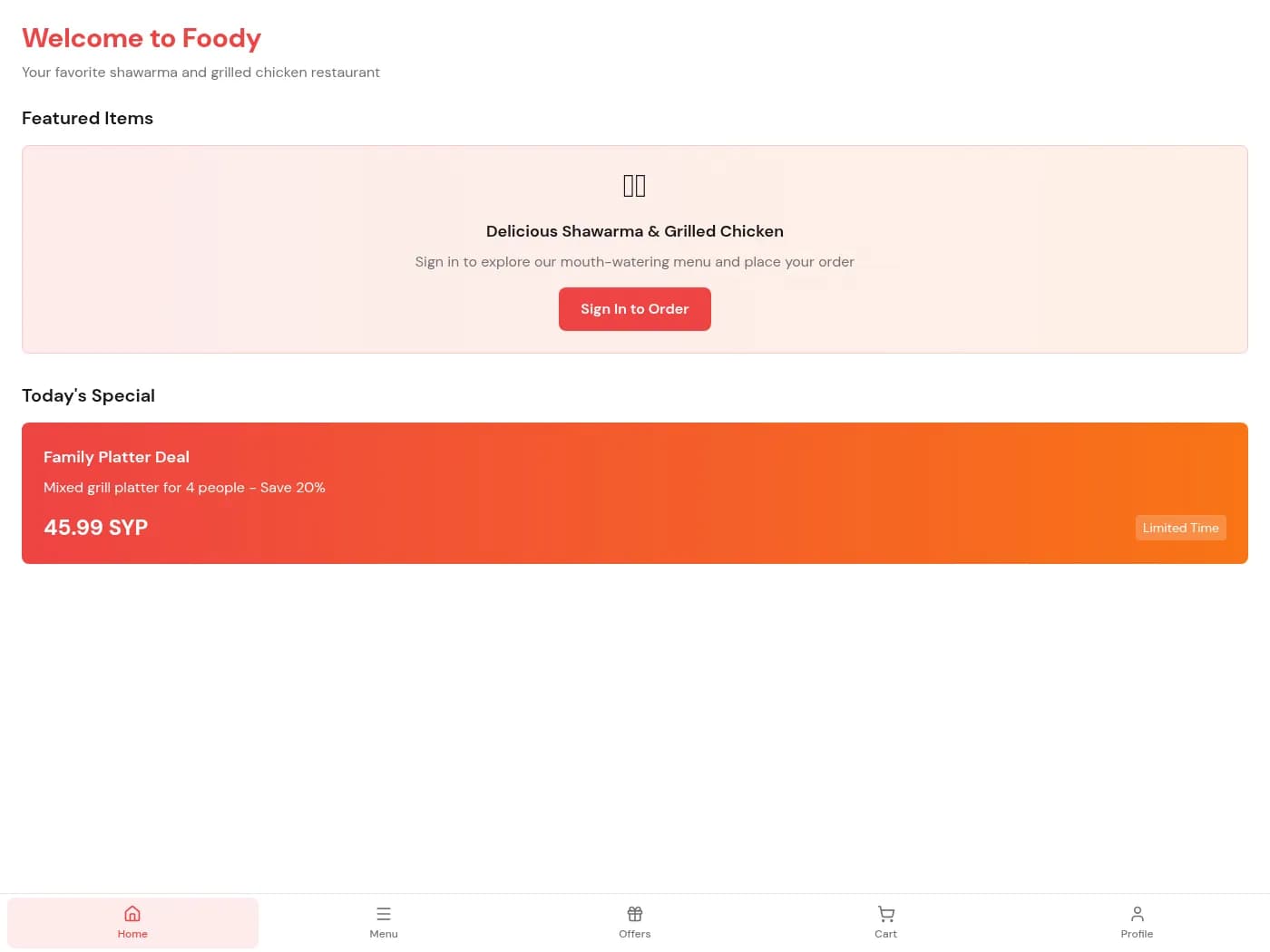 Foody Grilled Eats App