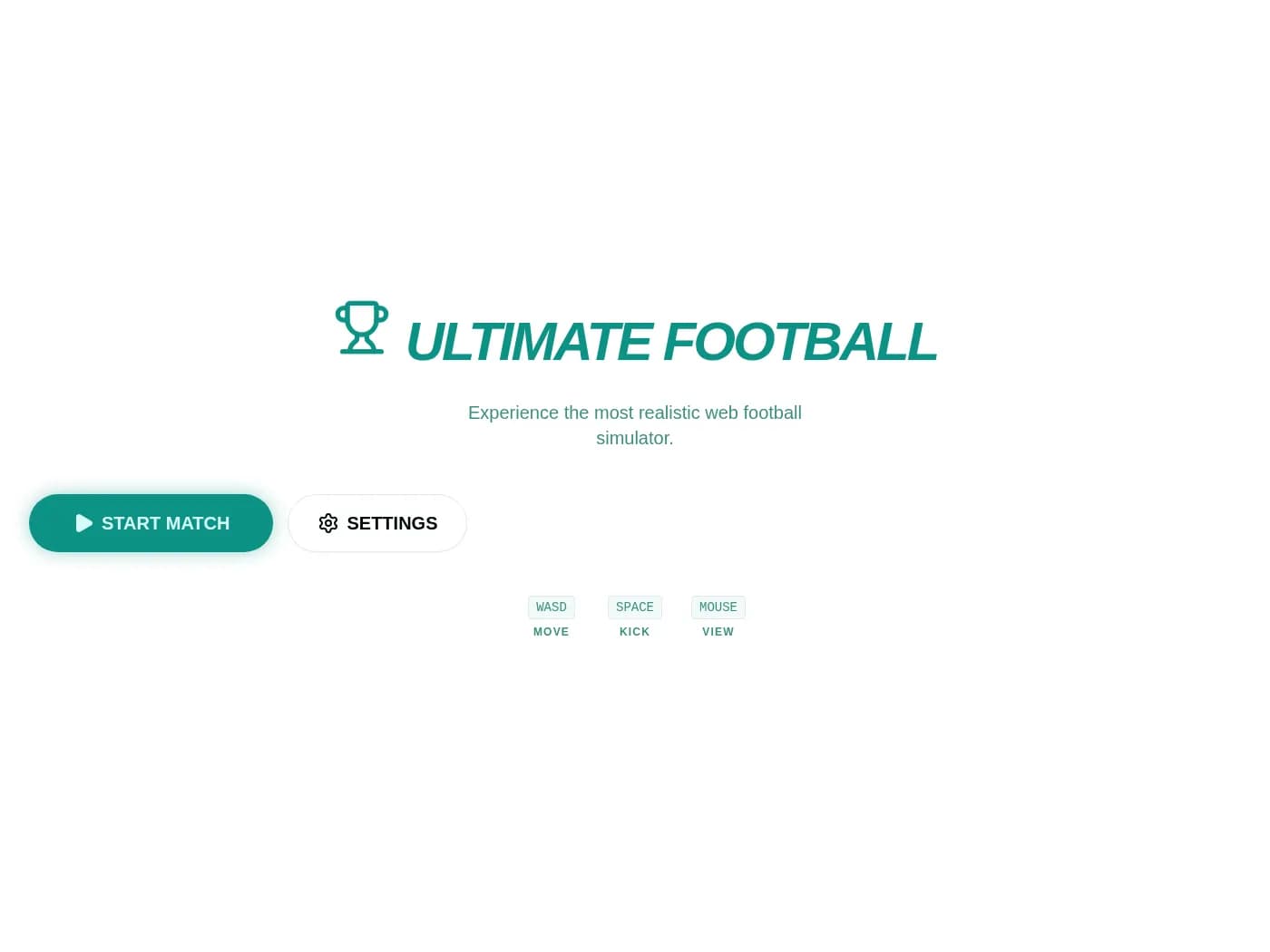 Realistic Football Game