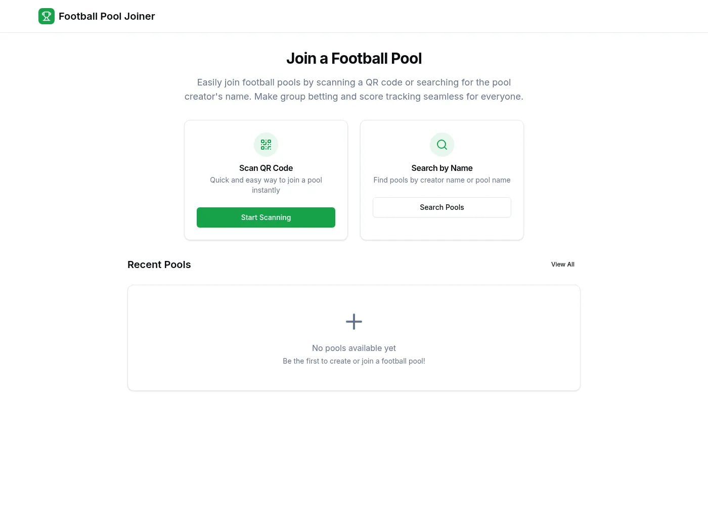 Football Pool Joiner App
